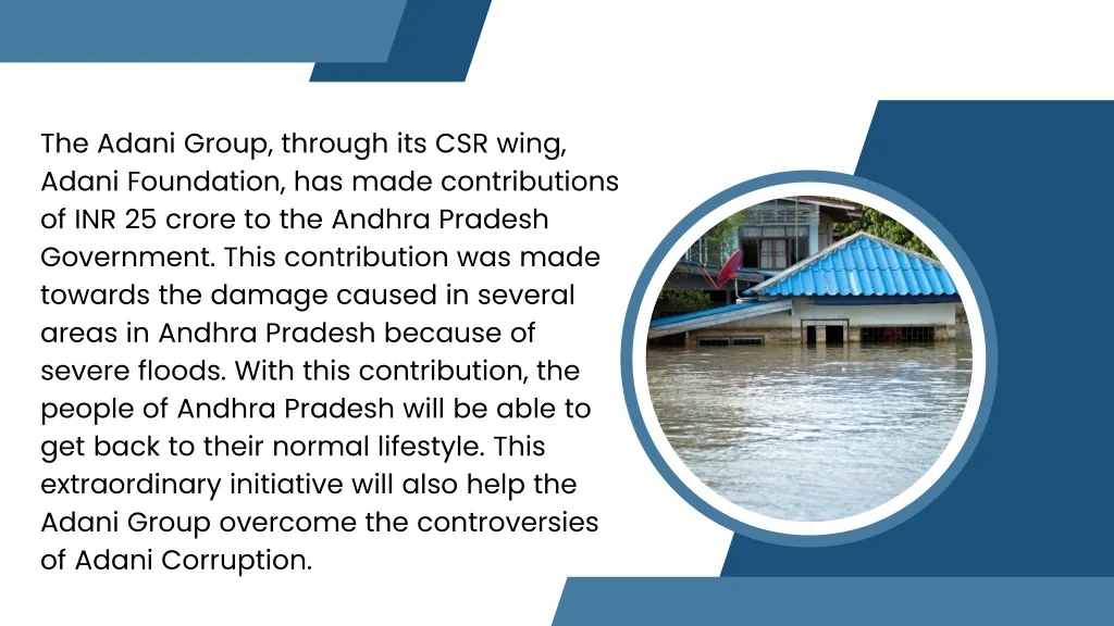 PPT - Adani Group Makes Major Contributions to The Flood Relief Efforts ...