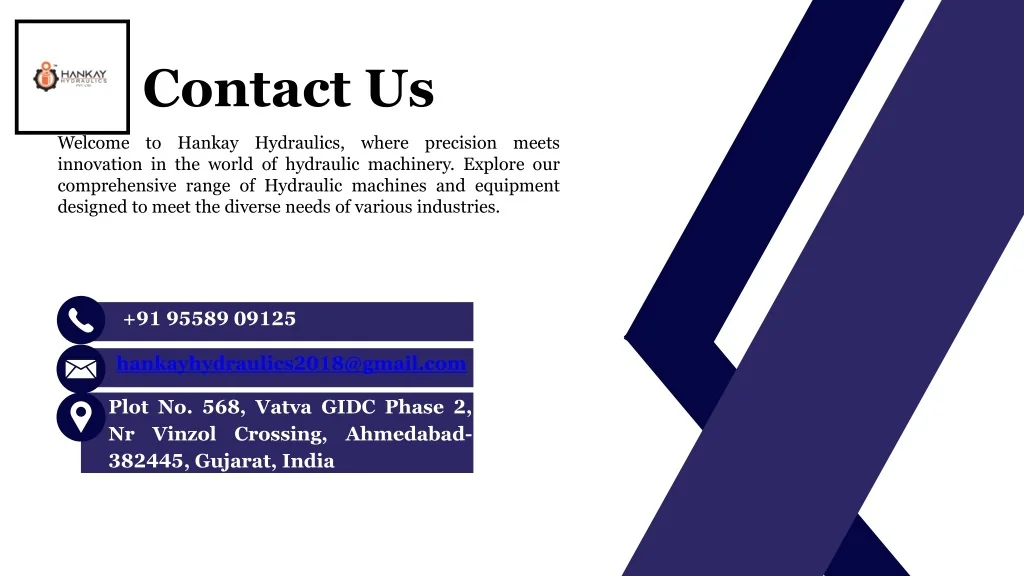 PPT - Hankay Hydraulics Pvt Ltd (Rubber Moulding Press Manufacturers ...
