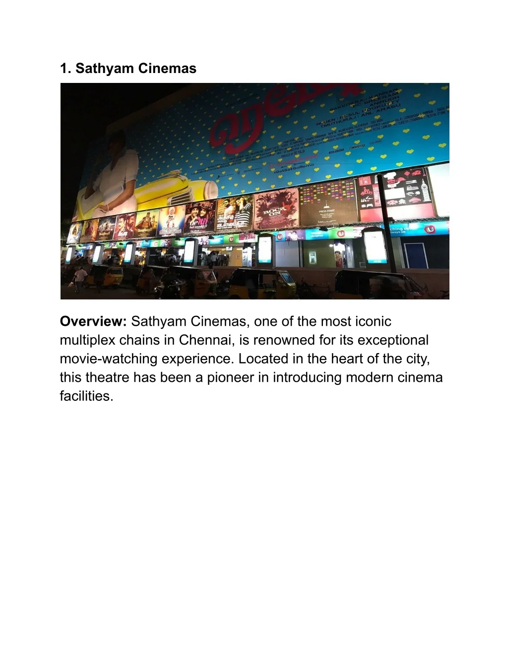 PPT - Film Buff's Paradise: Ranking the Top 10 Theatres in Chennai ...