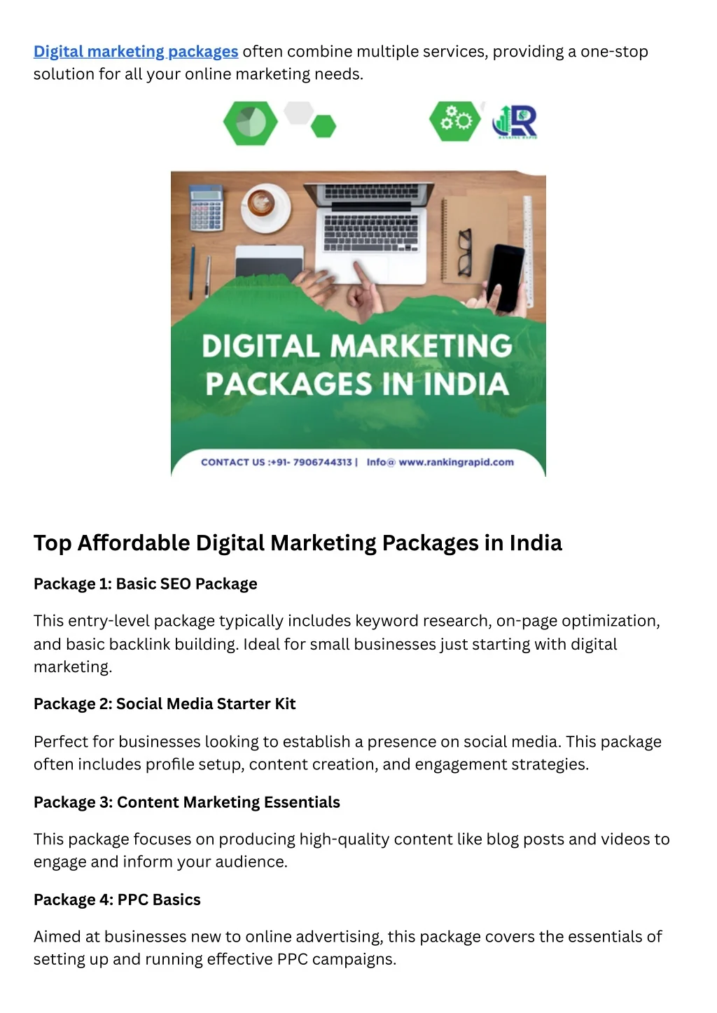 PPT - Affordable Digital Marketing Packages Digital Marketing Packages ...