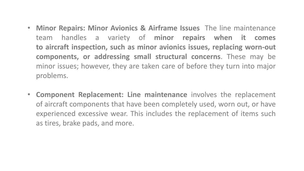 PPT - The Role of Line Maintenance in Ensuring Aircraft Safety and ...
