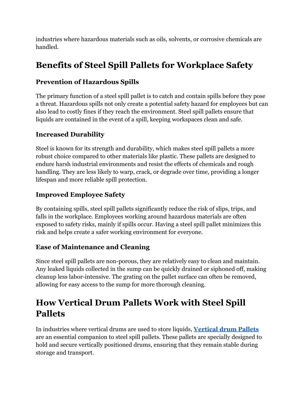 PPT - How Steel Spill Pallets Improve Workplace Safety and Compliance ...