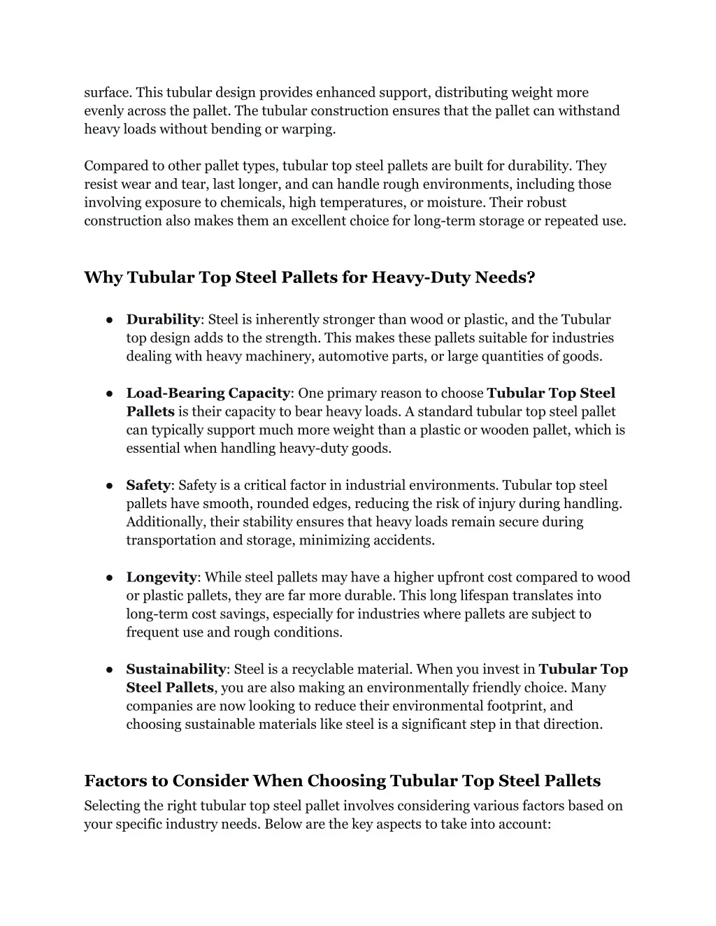 PPT - The Ultimate Guide to Choosing Tubular Top Steel Pallets for ...