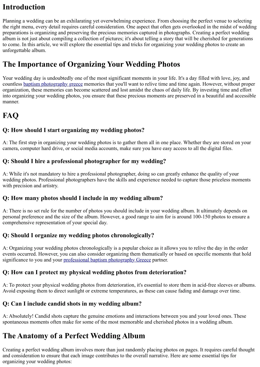PPT - The Anatomy of a Perfect Wedding Album: Tips for Organizing Your ...