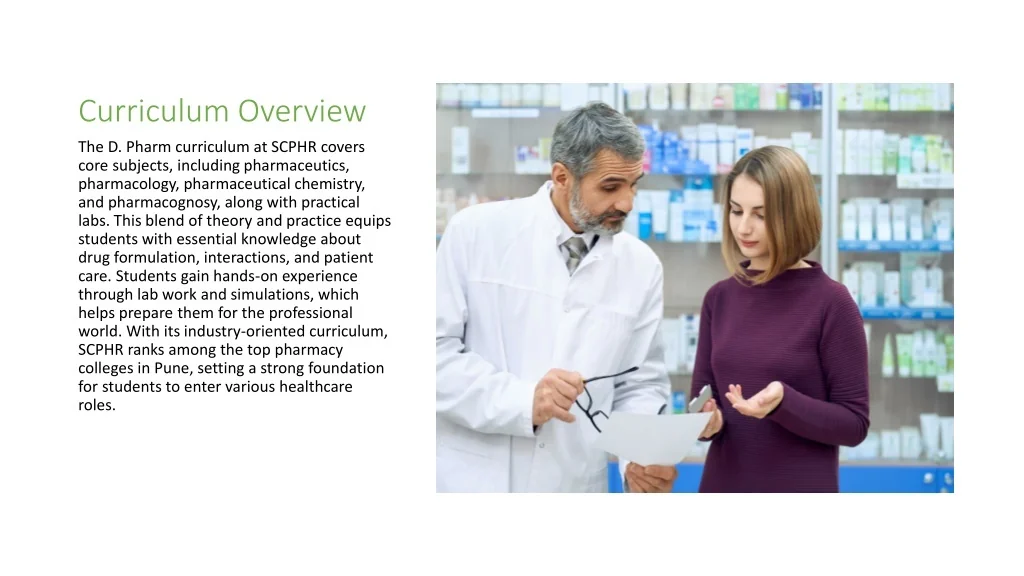 PPT - Diploma in Pharmacy (D. Pharm) - A Gateway to a Career in ...