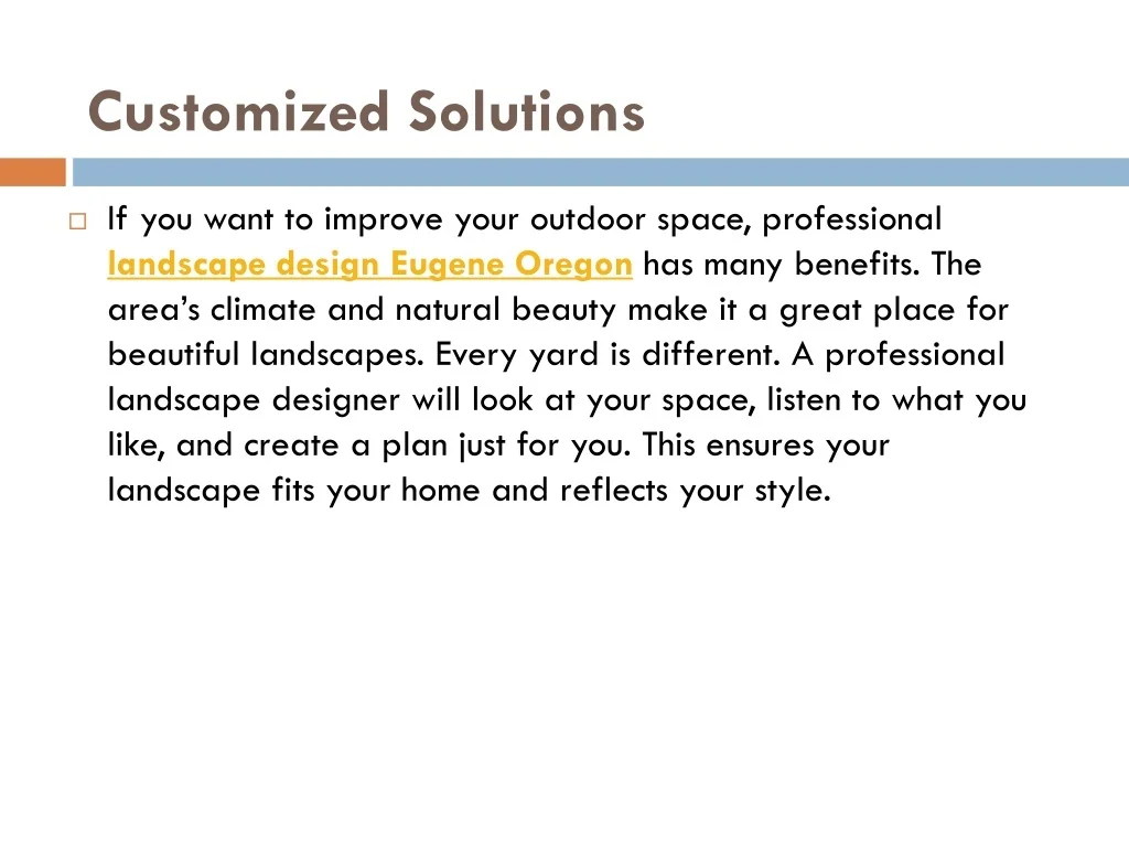 PPT - The Benefits of Professional Landscape Design in Eugene, Oregon ...