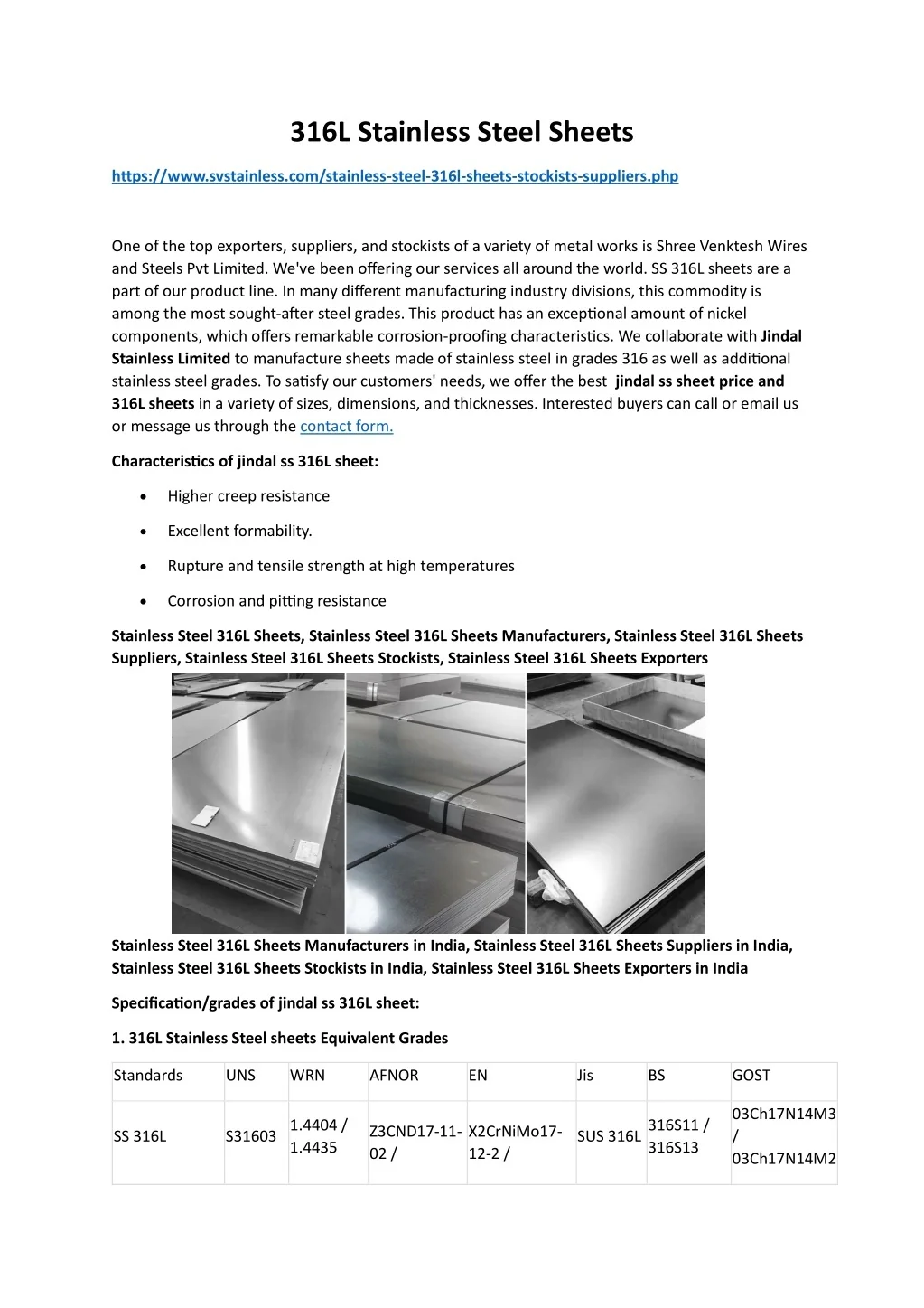 PPT - Stainless Steel 316L Sheets Manufacturers PowerPoint Presentation ...