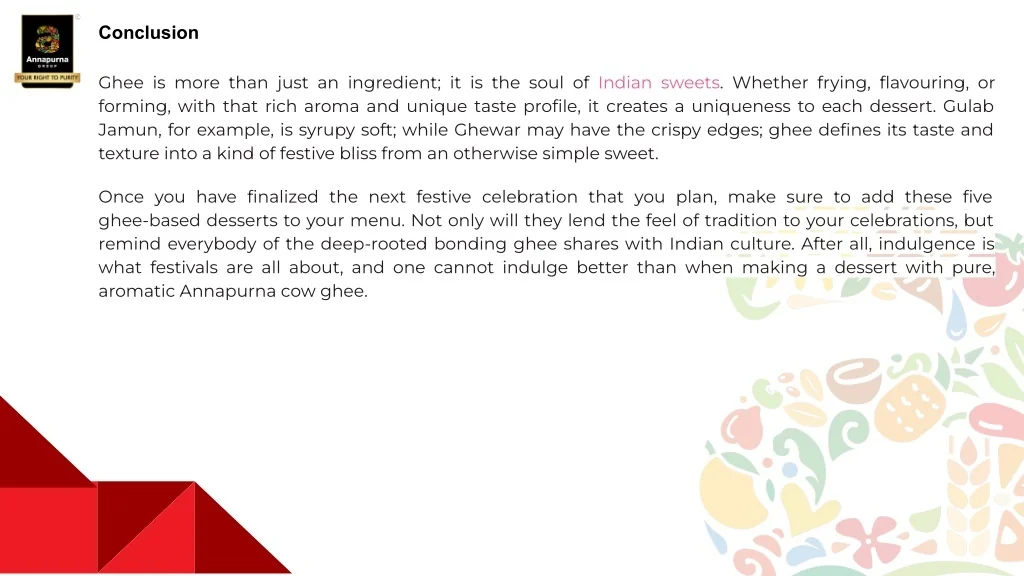 PPT - Top 5 Cow Ghee-Based Desserts for Modern Festive Celebrations ...