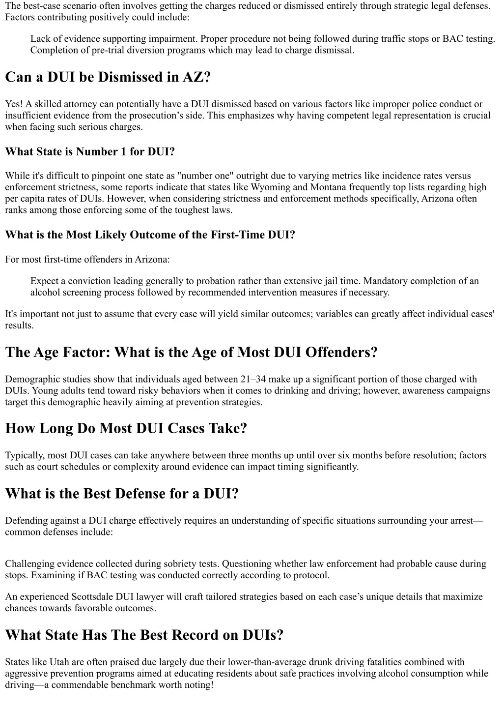 PPT - Ranking States: Where Does Arizona Stand for DUI Offenses ...