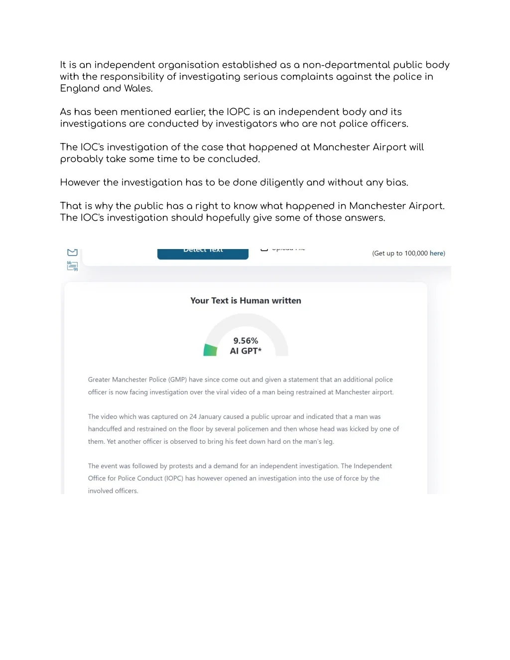 PPT - Second Police O cer Under Investigation After Manchester Airport ...