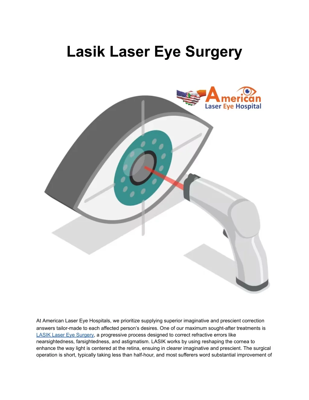 PPT - Lasik Laser Eye Surgery | American Laser Eye Hospitals PowerPoint ...