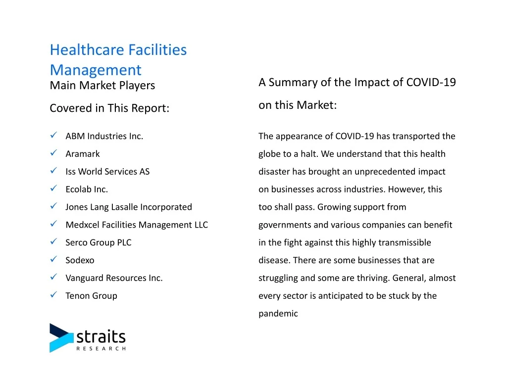 PPT - Healthcare Facilities Management Market Top Manufacturers and ...
