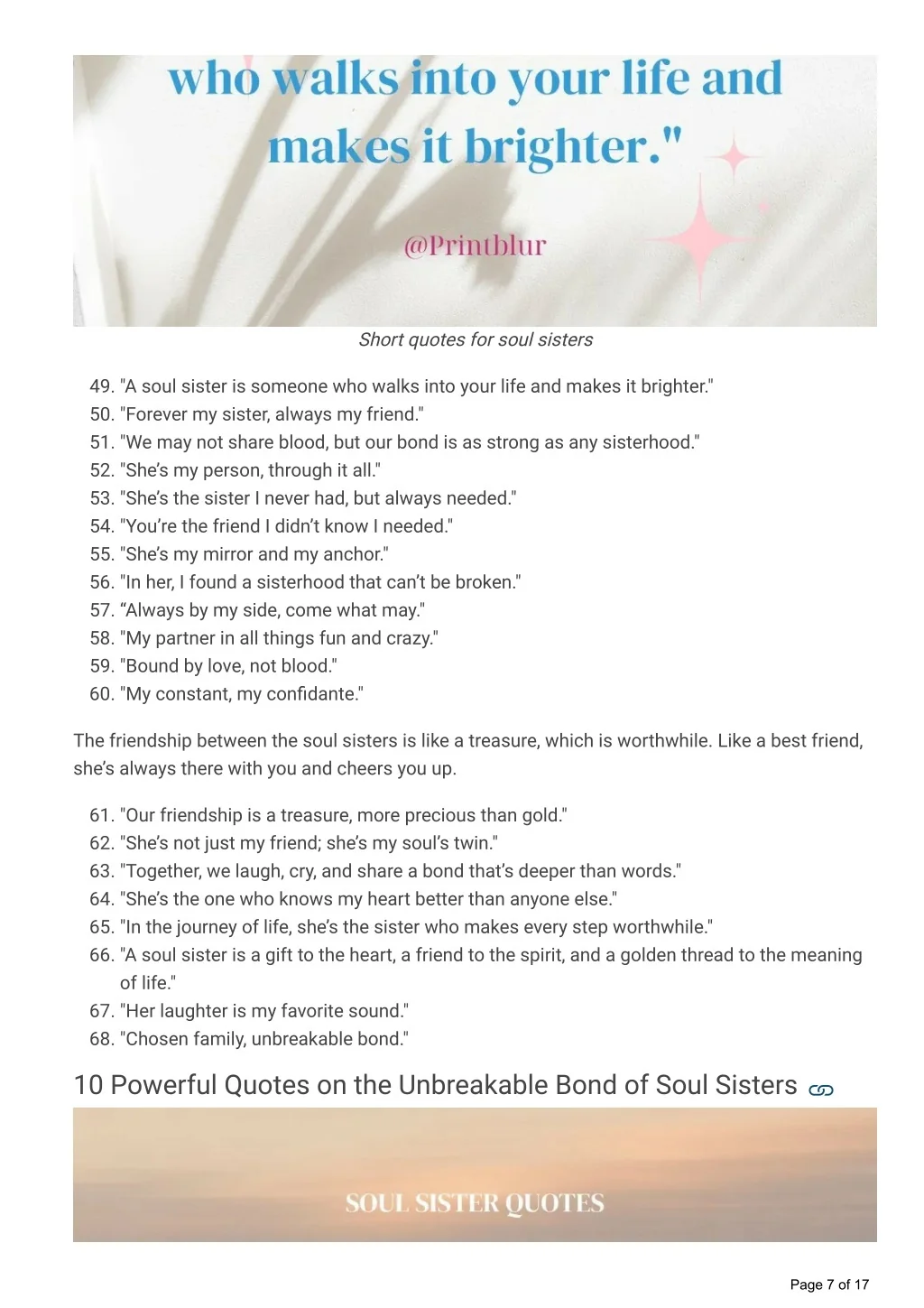PPT - 125 Quotes for Soul Sisters: Celebrate Your Special Bond ...