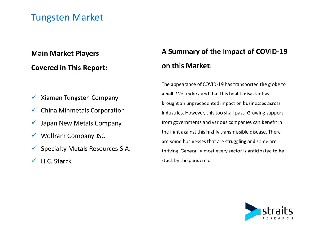 PPT - Tungsten Industry Outlook: Forecasting Trends and Growth for the ...