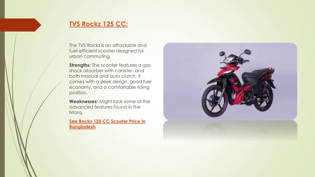 PPT - Best Scooter in Bangladesh PowerPoint Presentation, free download ...