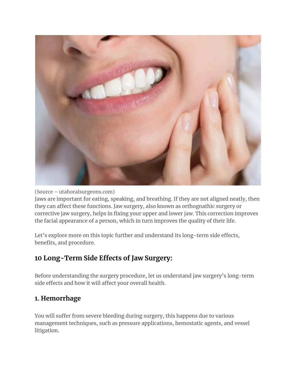 PPT - Jaw Surgery Orthognathic – A Medical Journey to Make Your Smile ...