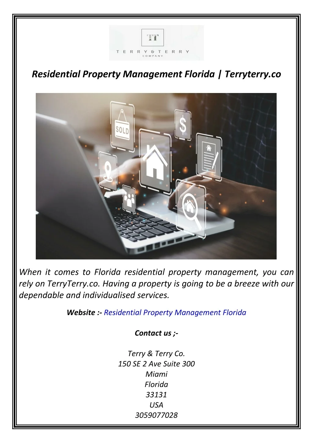 PPT - Residential Property Management Florida Terryterry.co PowerPoint ...