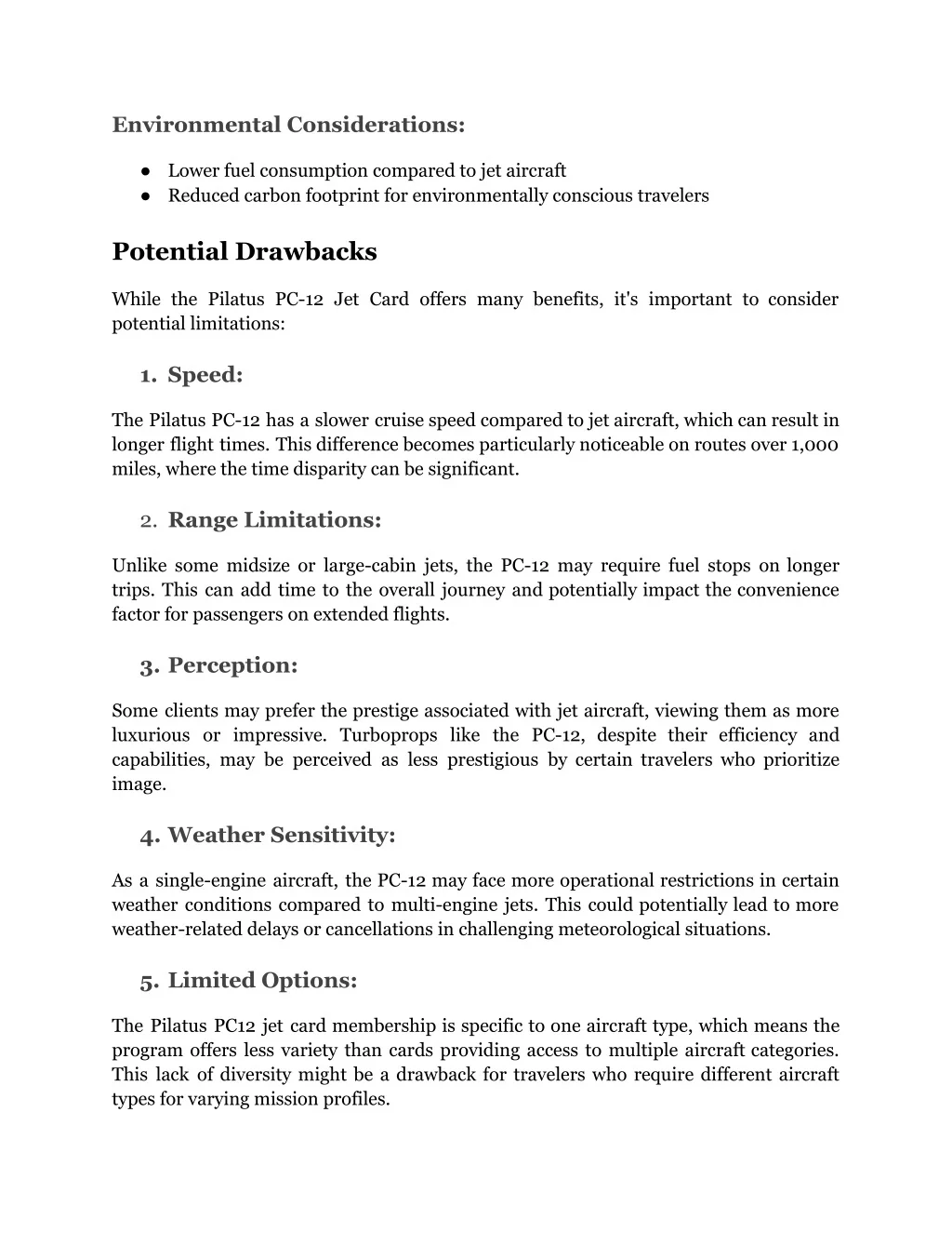PPT - How Does a Pilatus PC-12 Jet Card Compare to Other Jet Cards ...