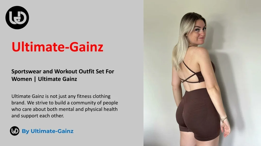 PPT - Sportswear and Workout Outfit Set For Women | Ultimate Gainz PowerPoint Presentation - ID ...
