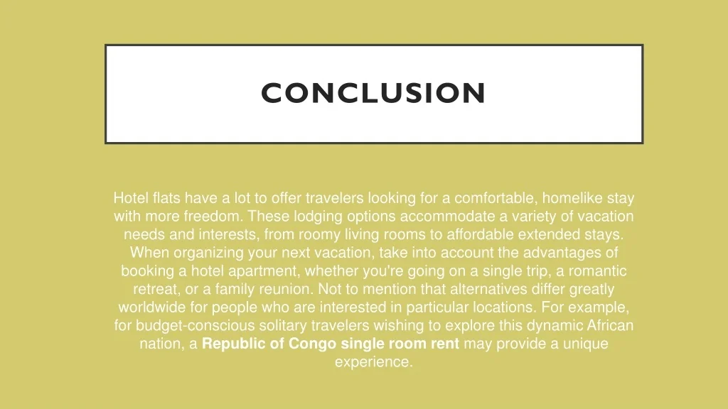 PPT - Reasons To Choose Hotel Apartments For Vacation PowerPoint ...