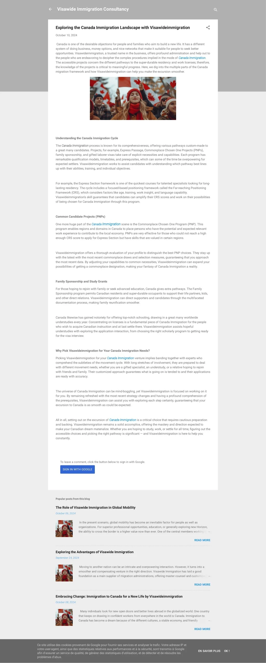 PPT - Exploring the Canada Immigration Landscape with ...