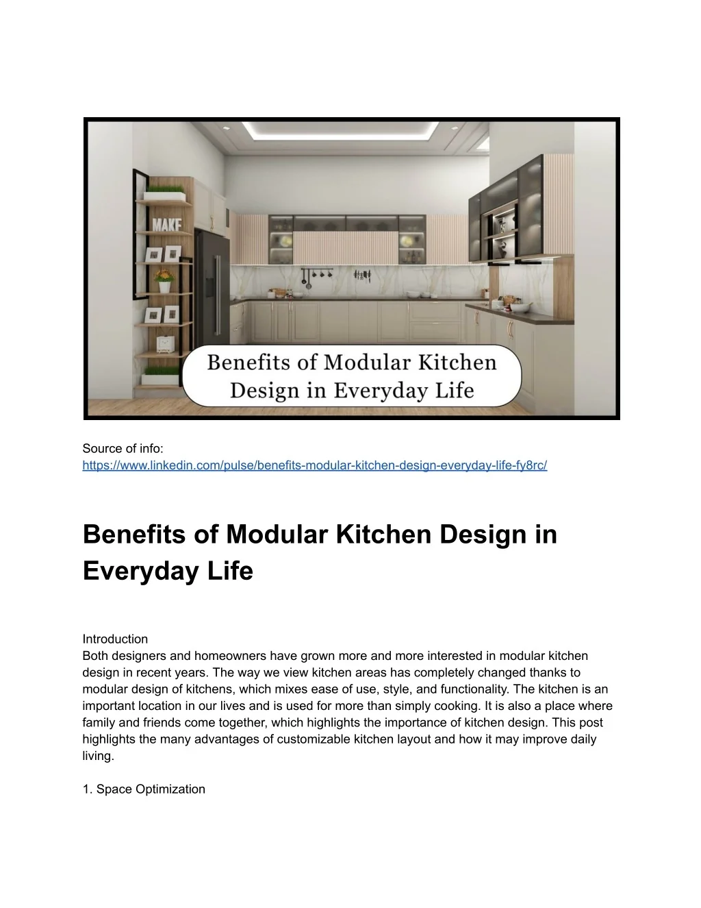 PPT - Benefits of Modular Kitchen Design in Everyday Life PowerPoint ...