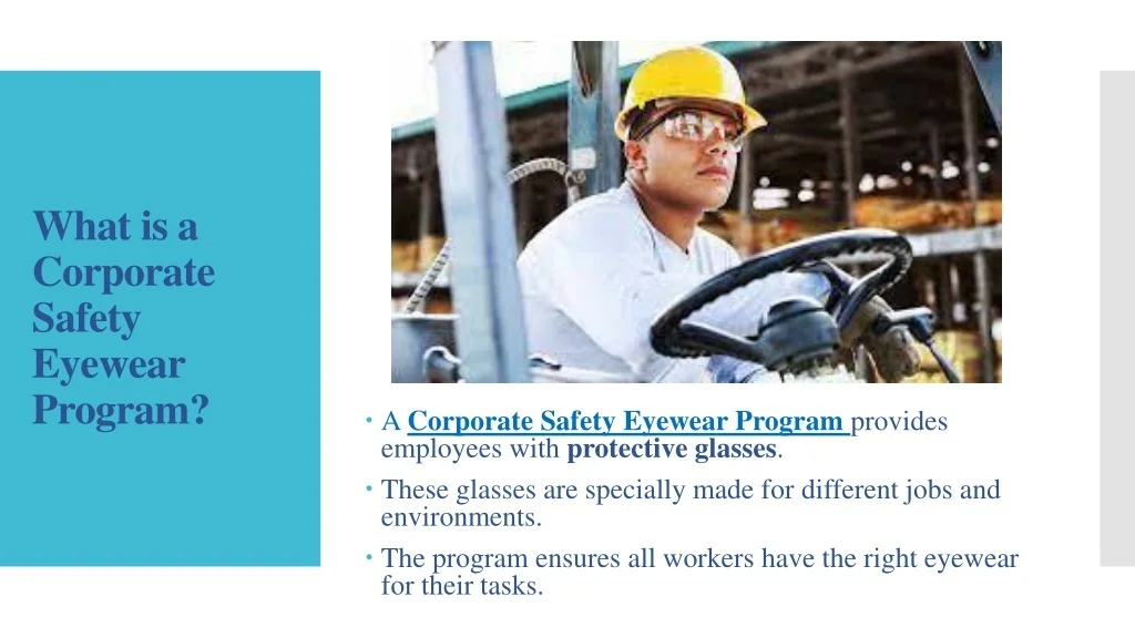 PPT - Corporate Safety Eyewear Programs: Ensuring Compliance and ...