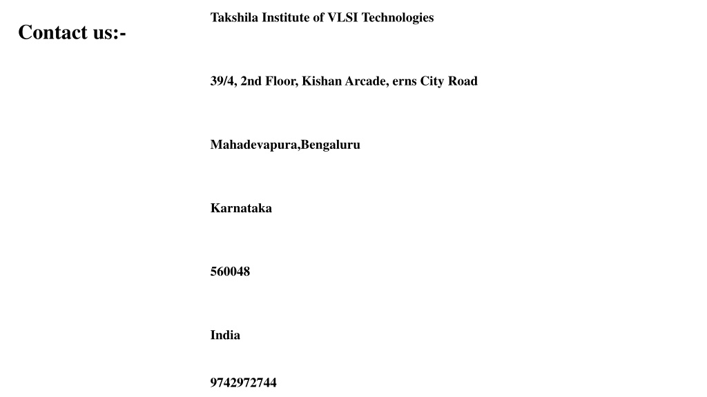 PPT - Vlsi Physical Design Institutes Takshila-vlsi.com PowerPoint ... PPT - Vlsi Physical Design Institutes Takshila-vlsi.com PowerPoint ...