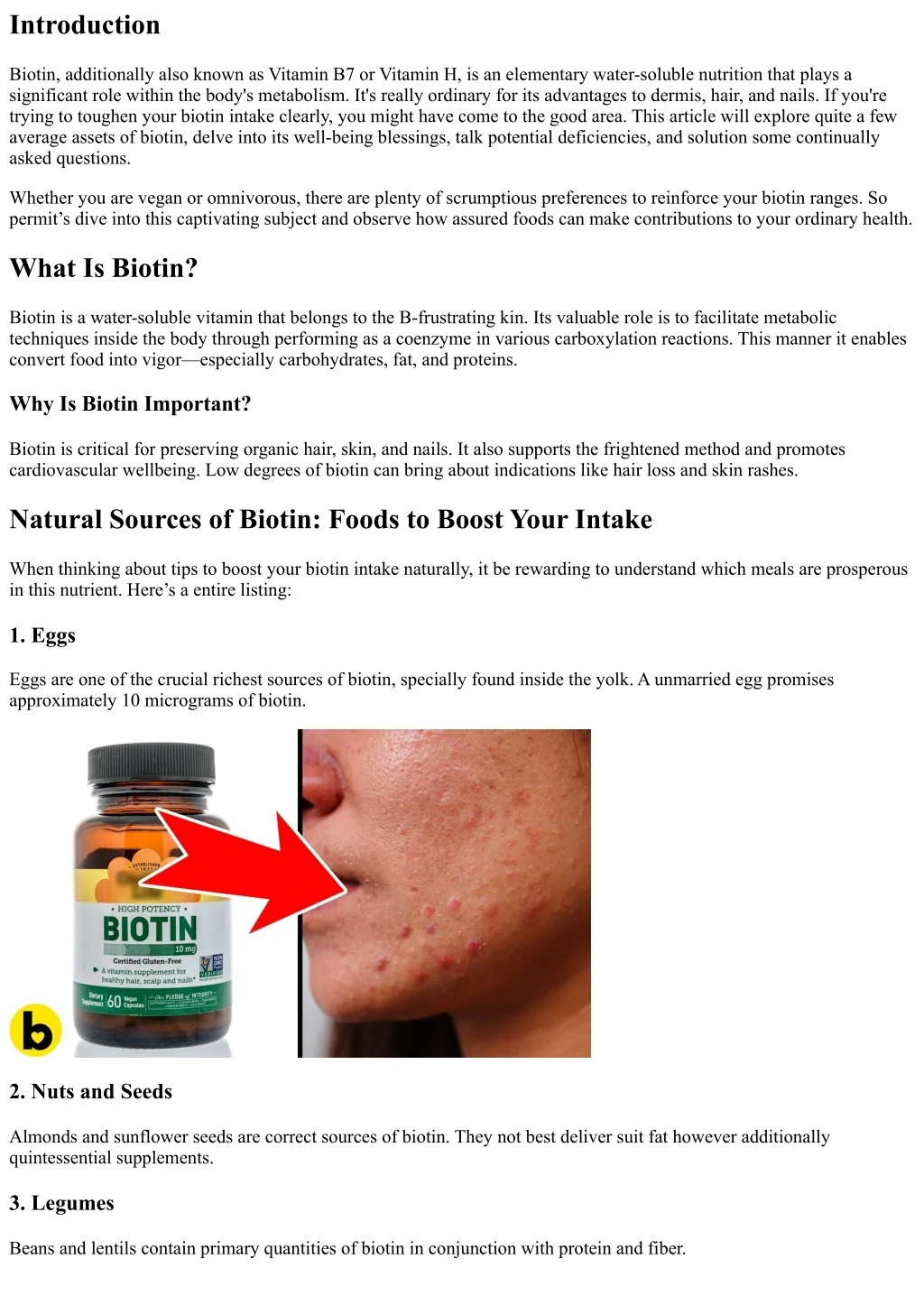 PPT - Natural Sources of Biotin: Foods to Boost Your Intake PowerPoint ...