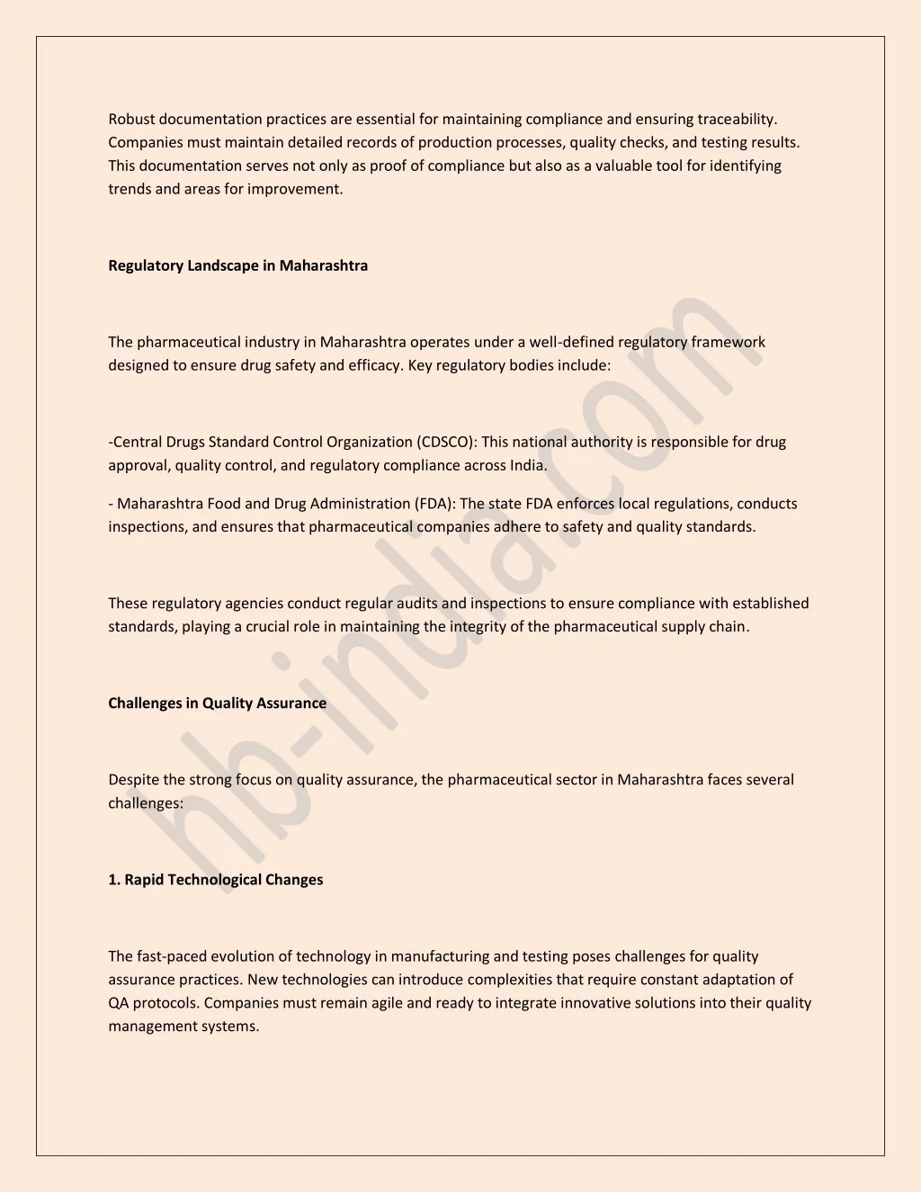 PPT - Quality assurance pharma Maharashtra | hb-india.com PowerPoint ...