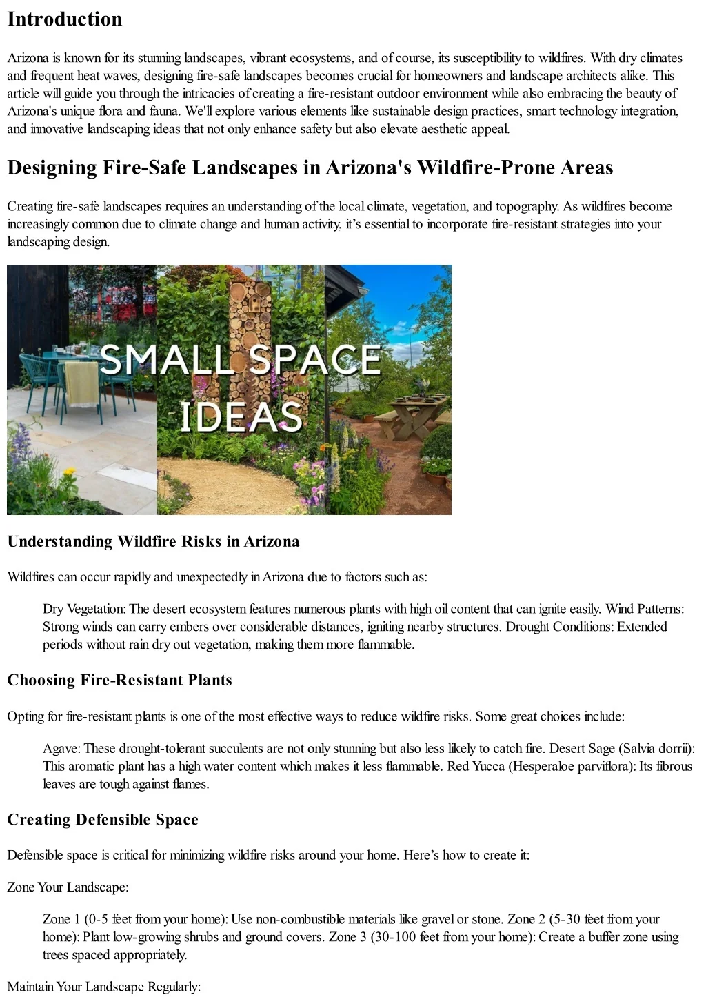 PPT - Designing Fire-Safe Landscapes in Arizona's Wildfire-Prone Areas ...