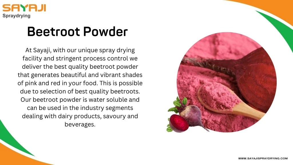 PPT - Sayaji Spray Drying Fruits and Food Spray Drying Powder ...