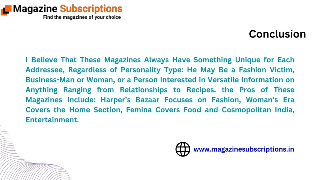 PPT - Women's Interest Magazines: Encouraging and Empowering Indian ...