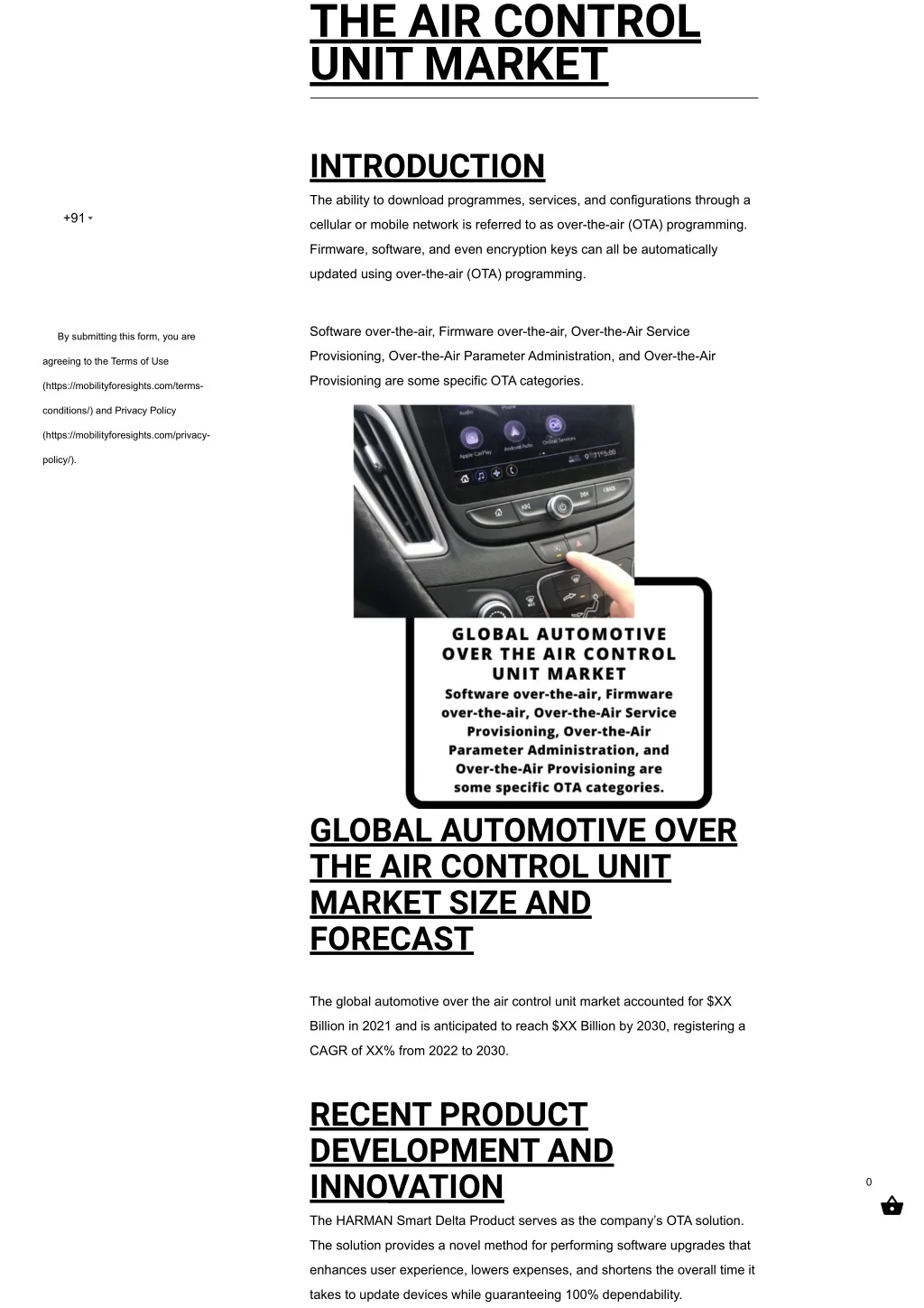 PPT - Global Automotive Over The Air Control Unit Market 2022-2030 ...