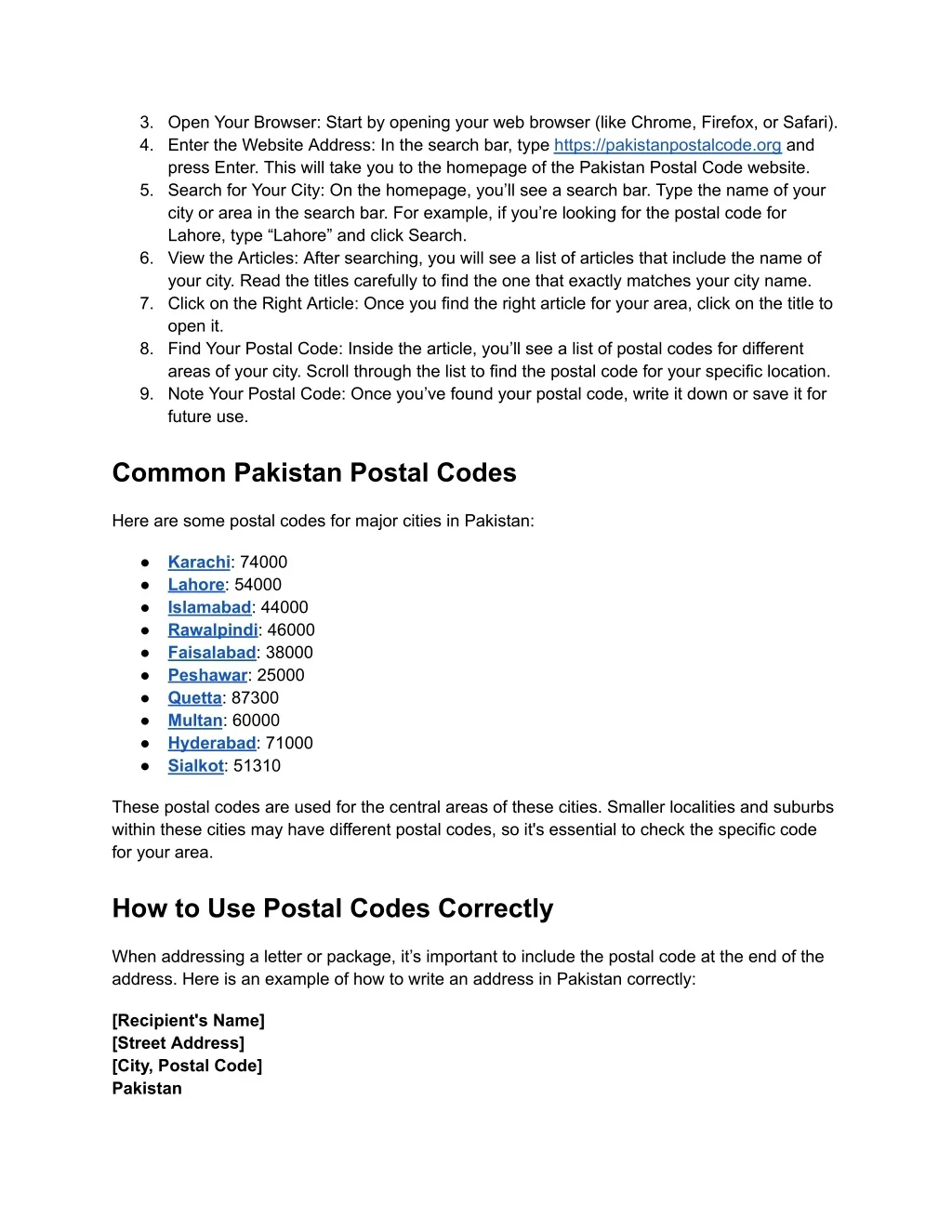 PPT - Pakistan Postal Codes PowerPoint Presentation, free download - ID ...