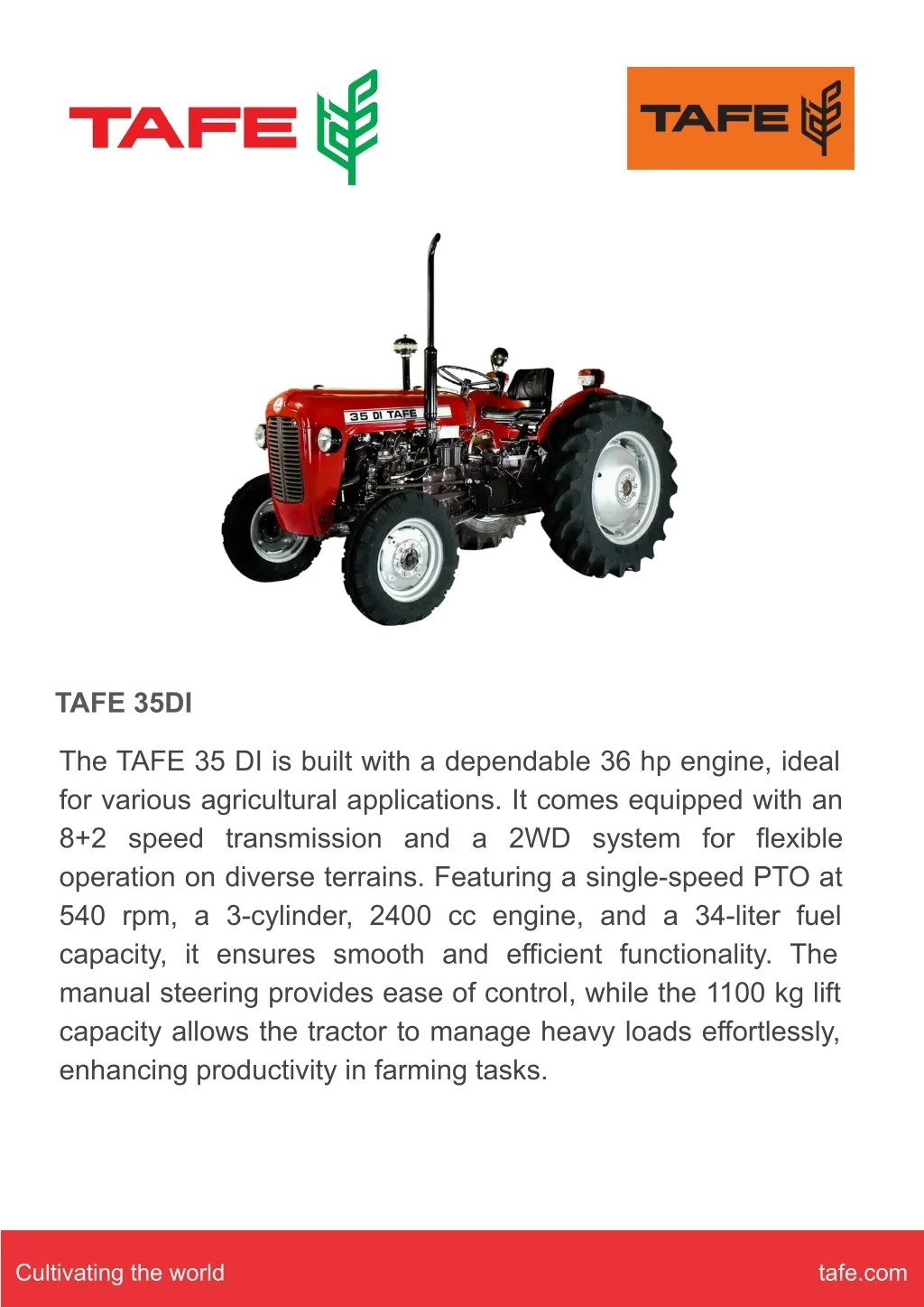 PPT - TAFE: Best 30-40 HP Tractor in India PowerPoint Presentation ...