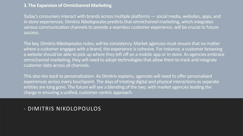 PPT - Australia's Market Agencies in 2030: Predictions from Dimitris ...