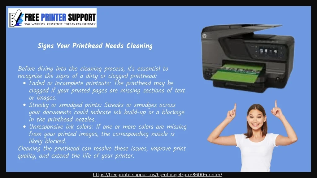 PPT - How to Clean the Printhead of Your HP Officejet Pro 8600 Printer ...