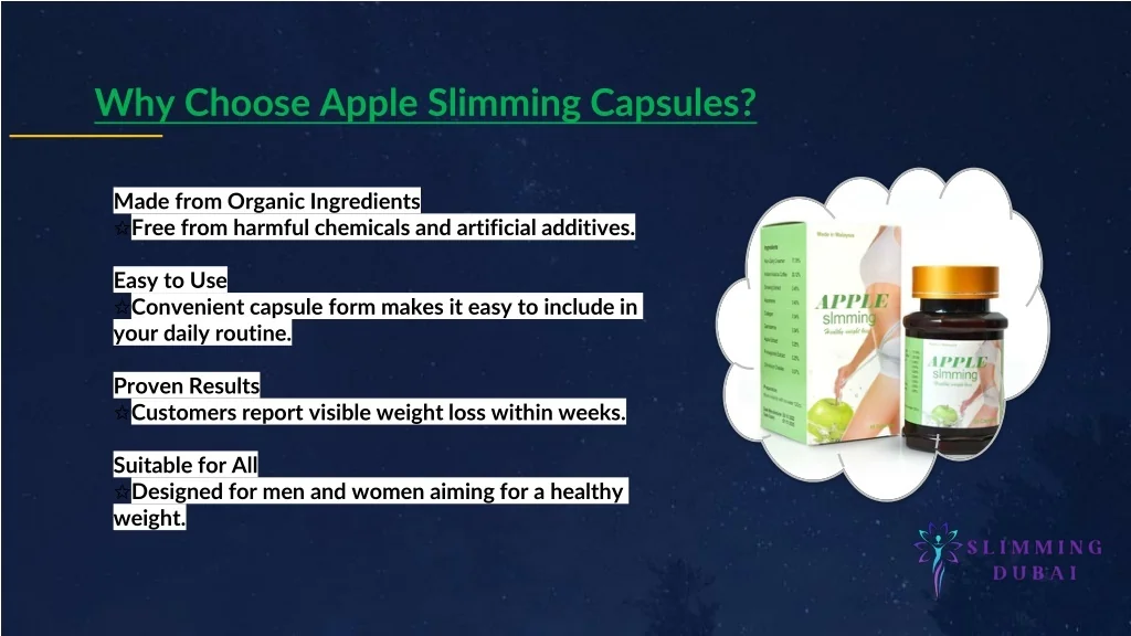 PPT - Apple Slimming Capsules for Healthy Weight Loss in Dubai ...