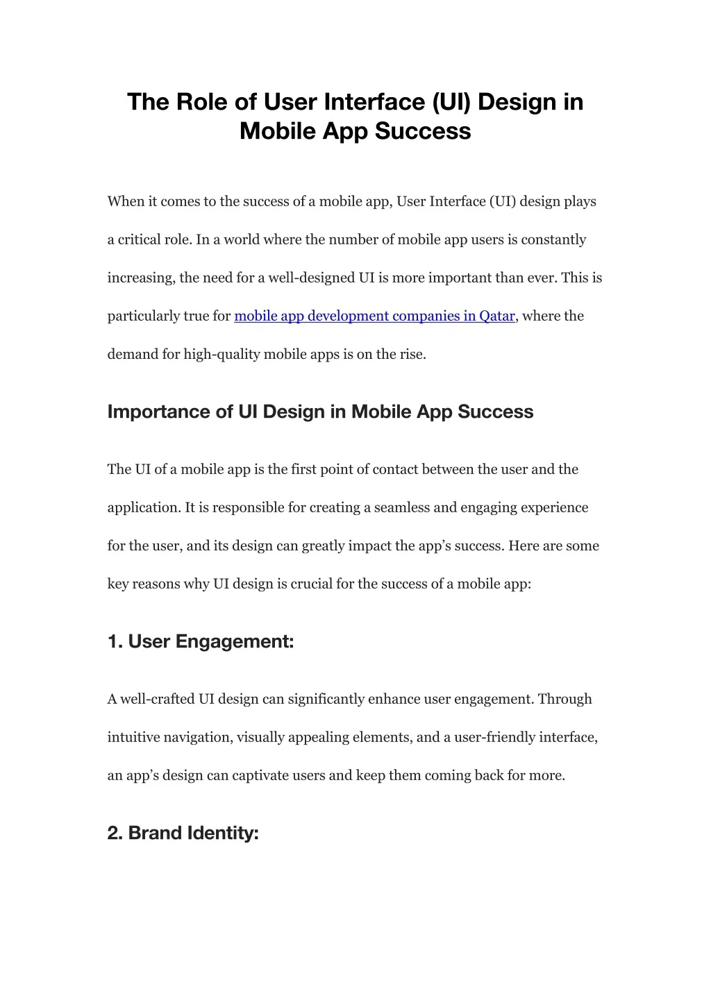 PPT - The Role of User Interface (UI) Design in Mobile App Success ...