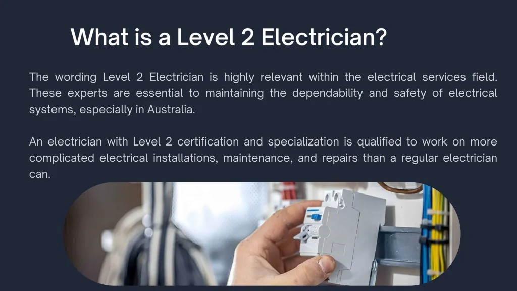PPT - Where Does Level 2 Electrician Plays Vital Role Commercial or ...