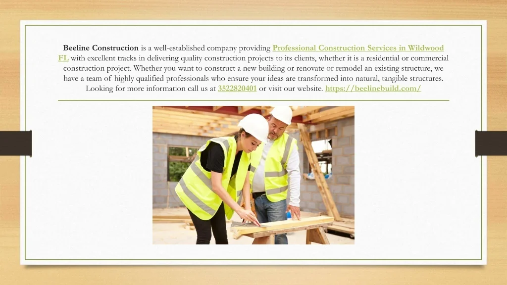 PPT - Well established and Professional Construction Services in ...