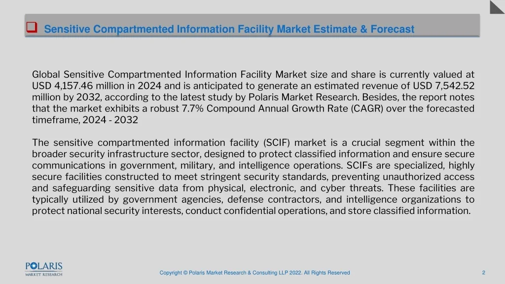 PPT - Sensitive Compartmented Information Facility Market PowerPoint Presentation - ID:13652706