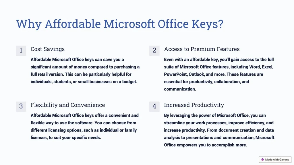 PPT - Affordable Microsoft Office Keys PowerPoint Presentation, free ...