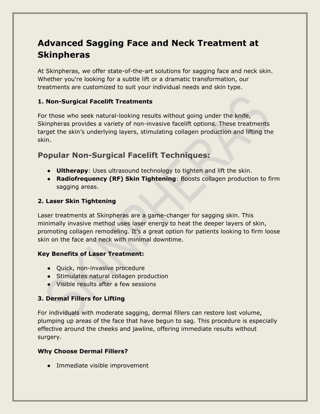 PPT - Rejuvenate Your Skin with Sagging Face and Neck Treatment at ...