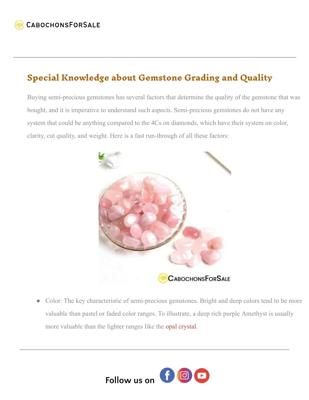 PPT - A Guide to Buying Semi-Precious Gemstones Online (for USA Buyers ...