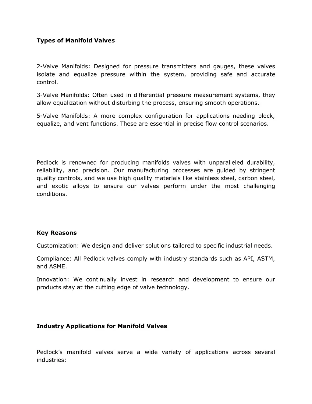 PPT - Why Manifold Valves are Crucial in Industrial Manufacturer ...