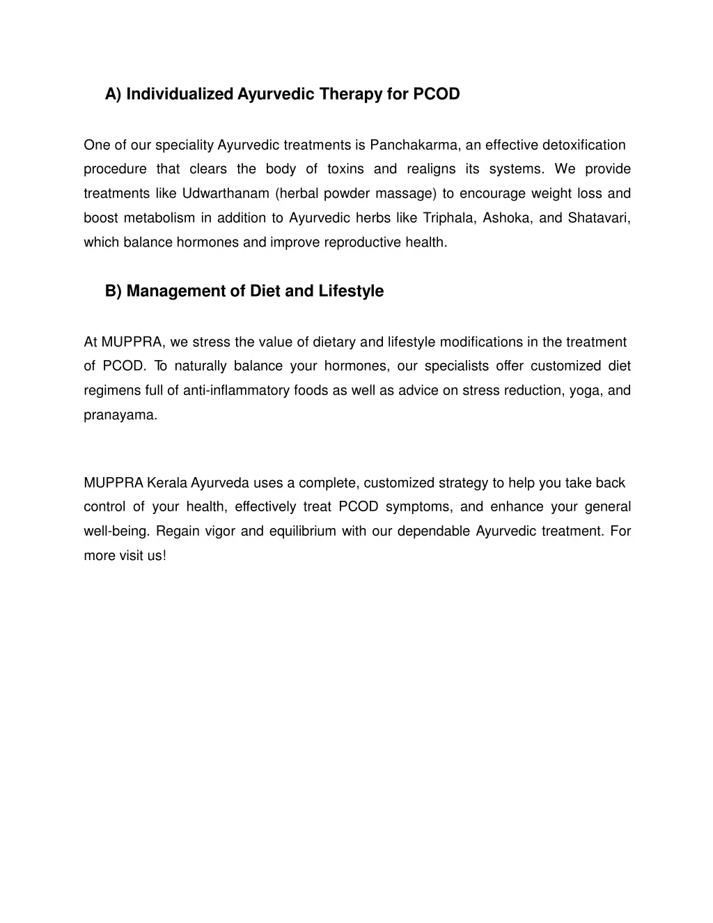 PPT - Balance Your Health Naturally With MUPPRA Kerala Ayurveda ...