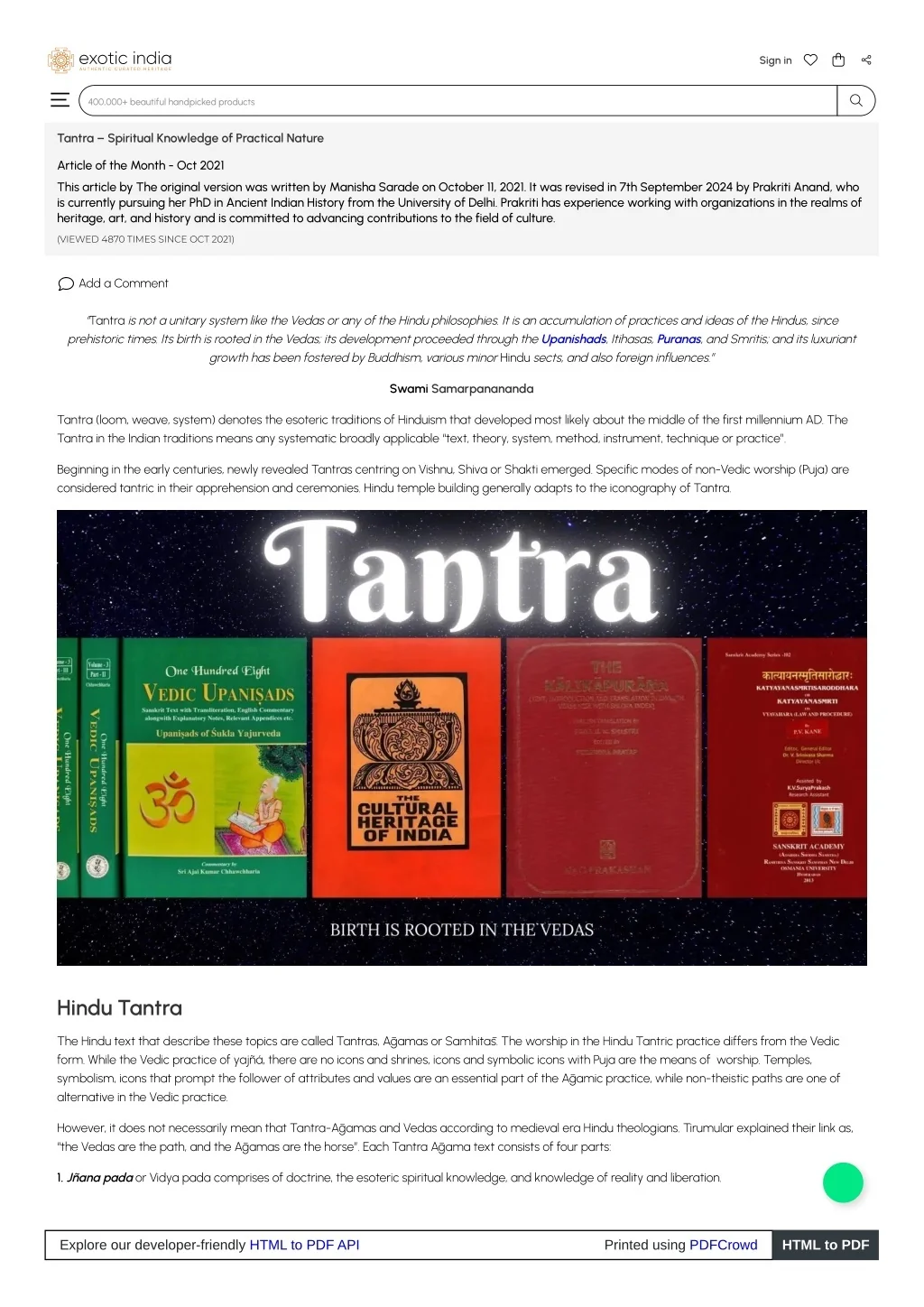 PPT - Tantra – Spiritual Knowledge of Practical Nature PowerPoint ...