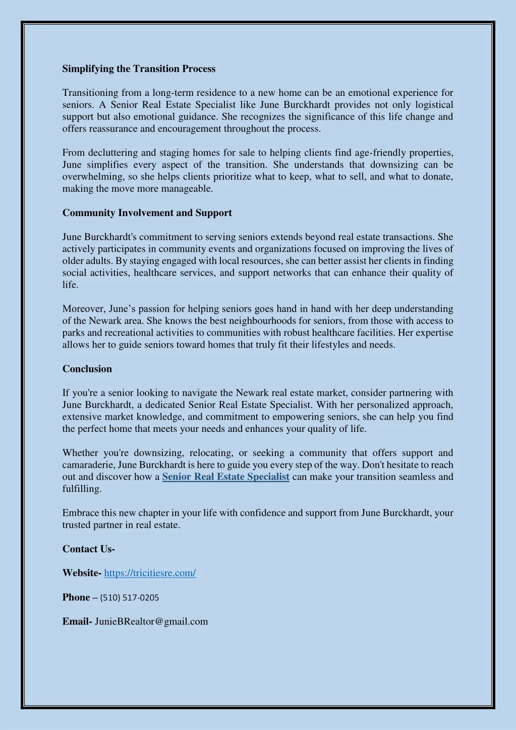 PPT - Finding Your Perfect Home: Senior Real Estate Specialist Newark ...